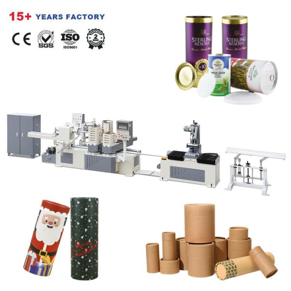 Quality Energy Saving Smart Servo Food Grade Production EOE Composite Can Making Machine for sale