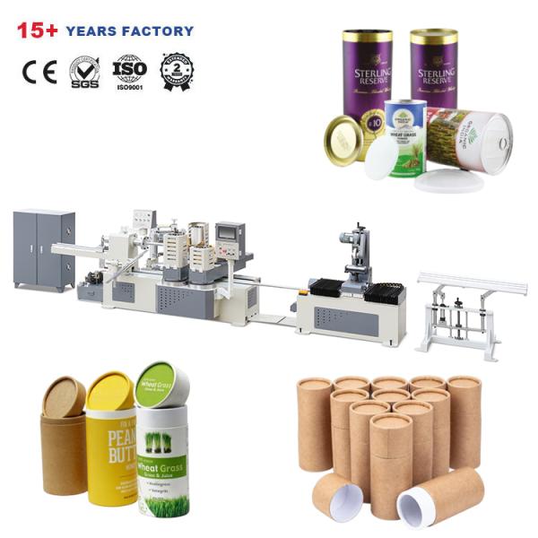 Quality Automatic Cardboard Tube Packaging Machine Round Cardboard Box Machine Paper Can Production Line for sale