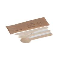 China Pillow Type Pack Bag Automatic Spoon Packaging EquipmentFlow Disposable Plastic Cutlery Packing Machine for sale