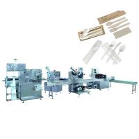 Quality Spoon Knife Fork Wet Wipe Tissue Paper Auto Feeding Counting Packing Making for sale