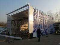 China Retractable Paint Booth 15000x5000x5000mm Moveable Space Saving CE Certified for sale