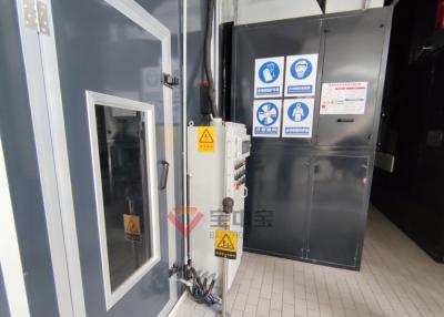 China Vehicle Spray Paint CE Standard Paint Booth With Exhausted Big Capacity Intake Fan for sale