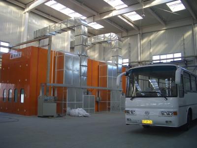 Cina Cabina di spruzzo piena di verniciatura del Downdraft del flusso d'aria della camera del bus per il veicolo in vendita