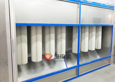 China Power Collection Booth In Powder Coating Line Manual Paint Room for sale