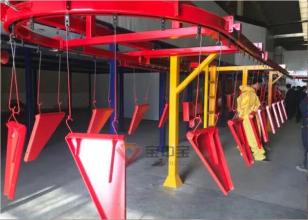 Progetto per la linea di rivestimento d'attaccatura della polvere di trasporto nella fabbrica del metallo