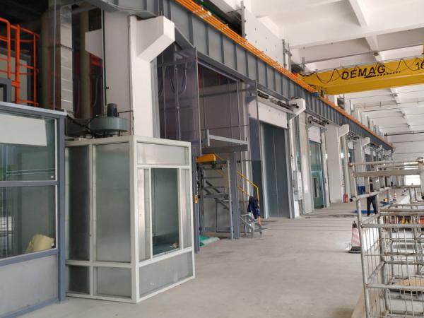 Auto zerteilt 2.5m minimale flüssige Pulver-Malerei-Fertigungsstraße
