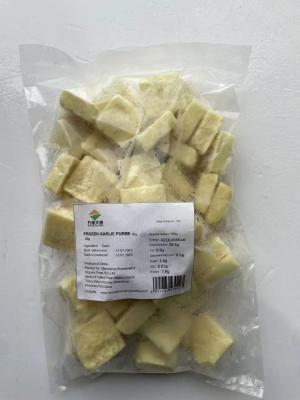 China Intense Fresh 20g IQF Frozen Garlic Puree Pre Portioned Ready To Use Flavor Paste for sale