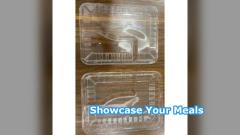 Clear Bento Box Lid Low MOQ