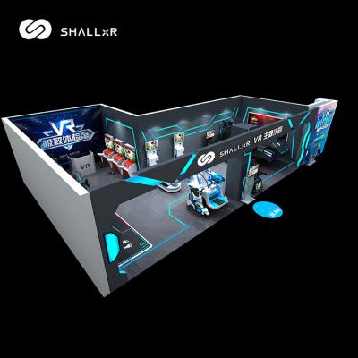 Cina One-stop Metal Vr Theme Park 9d Vr Simulator Solution Design Vr Park Equipments in vendita
