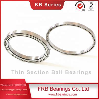 China KB025AR0 thin section ball bearings, thin wall radial ball bearing for Packaging equipment,52100angular contact bearings for sale