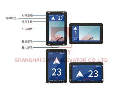 China 7" 200-mA-TFT-Aufzugsdisplay mit Unterstützung der Sprachstationsansage zu verkaufen