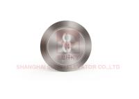 China Elevator Accessories / Elevator Push Button Switch Stainless Steel With Braille for sale