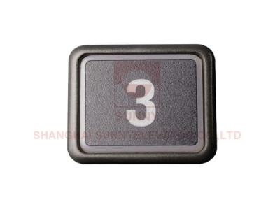 China Dark Grey Elevator Push Button LED Illumination Touch Sense 3,000,000 Times for sale
