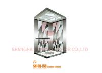 China Etching / Hairline Elevator Cabin Decoration , Decorative Mirror Elevator Cabin for sale
