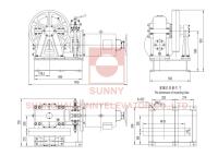 China Constant Torque Geared Traction Machine With Traction Elevator Components for sale