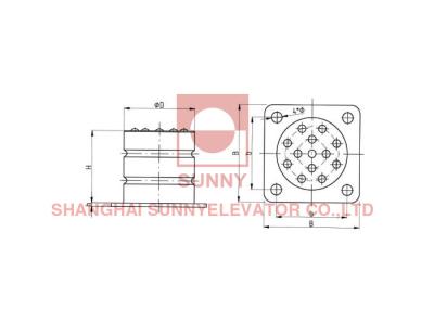 China Talla 14 roja del almacenador intermediario de la PU de las piezas de la seguridad del elevador - 16 milímetros en venta