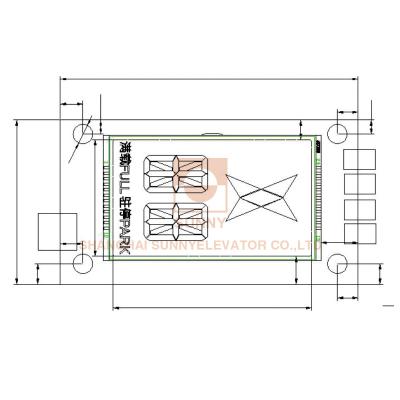 Cina l'elevatore dell'esposizione dell'affissione a cristalli liquidi dell'elevatore di 5w 4.3inch si separa la dimensione visibile di 92mm * di 54mm in vendita