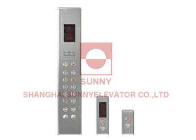 China Ensuring Safety Titanium Plating Elevator COP And LOP For Elevator Systems for sale