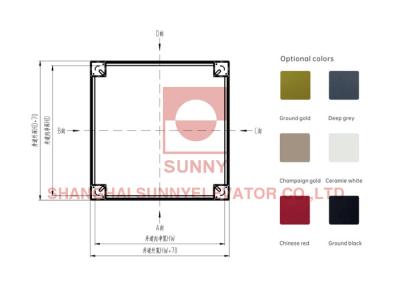 中国 高強度 高品質のエレベーター アルミ合金シャフトフレーム 販売のため