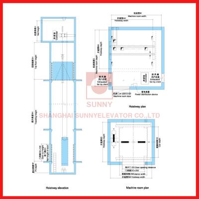China Freight High Speed Elevator Painted Steel Vvvf Variable Frequency Door Machine for sale