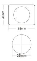 China Ultra-Thin Stainless Steel Illuminated Push Button with Braille and IP65 Rating for Elevators for sale