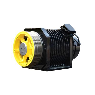 China Elevator Traction Machine with Dish Brake Low Noise and Compact Structure for MR and MRL Passenger Elevators for sale