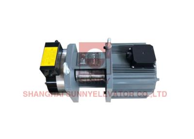 China 16 Poles Load 630kg Steel Belt Elevator Traction Machine For Passenger Elevator for sale