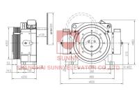 China DC110V Elevator Traction Machine Gearless Elevator Machine Motor for sale