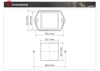 China Rhombus Elevator Up Button 50ma Current / Braille Lift Buttons for sale