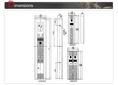 China Edelstahl-Aufzugs-Druckknopf-Platten-einzelne oder parallele Schmierölniederdruck-Art zu verkaufen
