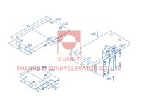 China Elevator Double Pulling Instantaneous Safety Gear For Passenger Lift for sale
