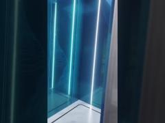 450kg escovou o elevador de alta velocidade de aço inoxidável do assoalho de mosaico do PVC