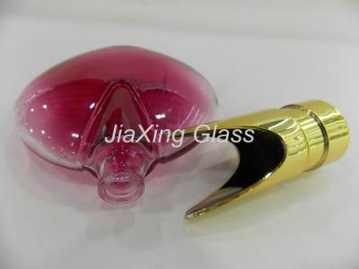 Cina Nuova forma rotonda di lusso delle bottiglie di vetro del profumo con rotolo sul cappuccio di plastica in vendita