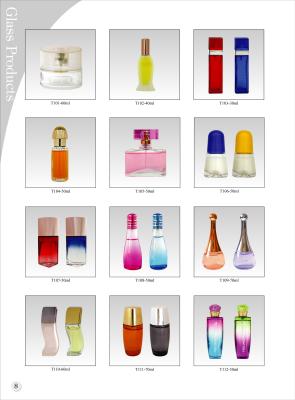 Cina 50 ml che glassano le bottiglie di vetro decorative dei cappucci di Surlyn e della pompa del profumo in vendita