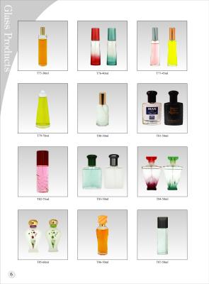 Cina 50 ml che glassano le bottiglie di vetro decorative dei cappucci di Surlyn e della pompa del profumo in vendita