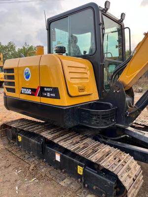 Cina Escavatore nuovissimo di seconda mano di Digger Used Sany Sy 55c 95% della pista di Sany 5.5t con l'ora bassa in vendita