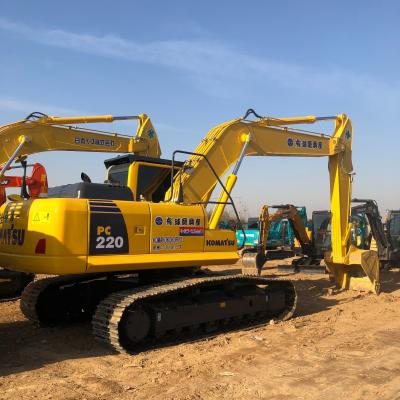中国 中古の建設機械22t小松PC220-8トラック坑夫によって使用されるクローラー掘削機 販売のため