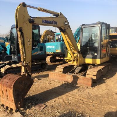 Китай Подержанный гусеничный экскаватор Komatsu PC56-7 Оригинальный японский 5,5-тонный экскаватор с дешевой ценой продается