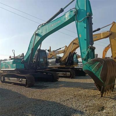 Китай Подержанный 35-тонный экскаватор Kobelco Sk350d Подержанный гусеничный экскаватор Оригинальная японская машина продается