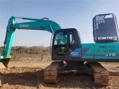 Китай Используемый оригинал экскаватора Kobelco Sk210 машина конструкции землекопа Crawler 21 тонны перекупная японская продается