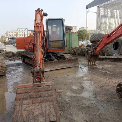 Cina Escavatore idraulico originale utilizzato del cingolo di Secondhand 6t Mini Track Digger Japan Brand dell'escavatore di Hitachi Ex60-5 in vendita