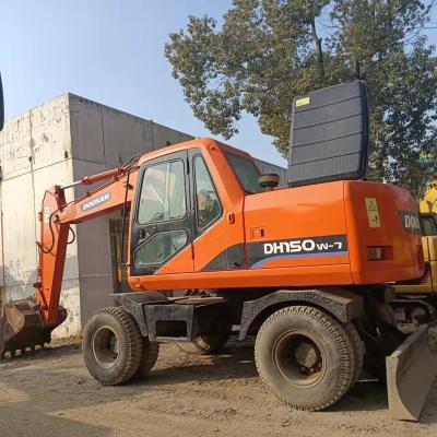 Cina Escavatore di seconda mano mobile originale utilizzato della ruota 15t di Doosan Dh 150W-7 dell'escavatore della Corea del Sud sulla promozione in vendita