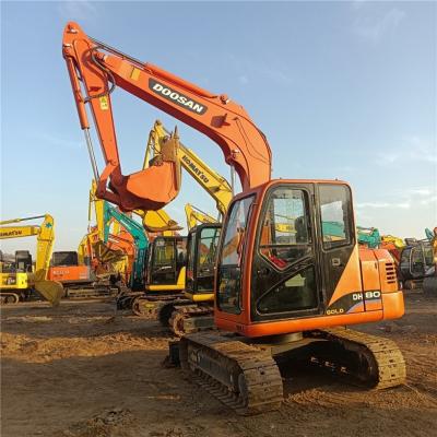 Cina Usato 8t escavatore Doosan Dh80gold mini cingolato scavatore cingolato Corea attrezzatura originale 8ton in vendita