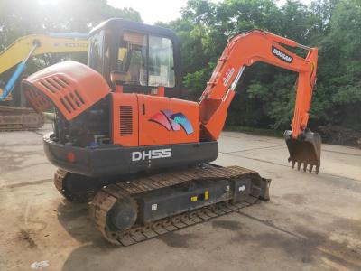 Cina Mini escavatore usato Original Doosan Dh55 Scavatore cingolato 5.5t di seconda mano Made in Korea in vendita