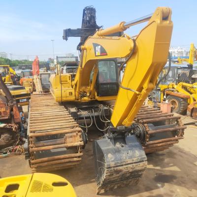 China Used 20 Ton Amphibious Excavator, Caterpillar 320c Pontoon Floating Excavator on Sale for sale