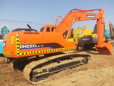 Cina Escavatore di seconda mano Doosan Dh 220LC-7, zappatore utilizzato 220, originale senza qualsiasi riparazione, macchina utilizzata del cingolo di 100% della costruzione nella buona condizione di lavoro sulla vendita in vendita