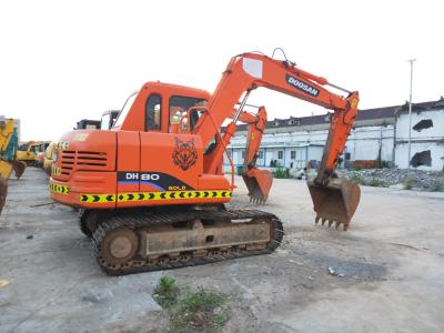 Cina Alti efficaci 8 usati Ton Excavator Doosan Dh 80g, pista di seconda mano Digger Dh 80g di Doosan MIDI sulla promozione. in vendita