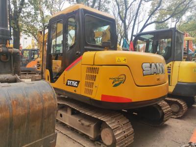 Cina 7,5 escavatore utilizzato del cingolo di Ton Sy 75c in buone condizioni sulla promozione. Pista usata Digger Sy 75c sulla promozione con i pezzi di ricambio liberi in vendita