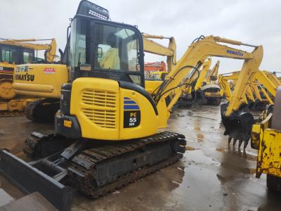 China Tweedehands 5,5 Ton Komatsu MIDI Spoor Graafpc55, Komatus-Kruippakjegraafwerktuig PC55 PC56 PC60 PC70 op Verkoop Te koop