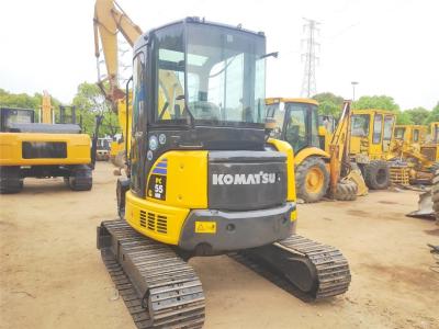 China Escavadeira de esteira Komatsu Mini PC55mr usada em ótimas condições de trabalho com preço razoável. Komatsu PC35mr de segunda mão, escavadeira de esteiras PC60-7 à venda. à venda